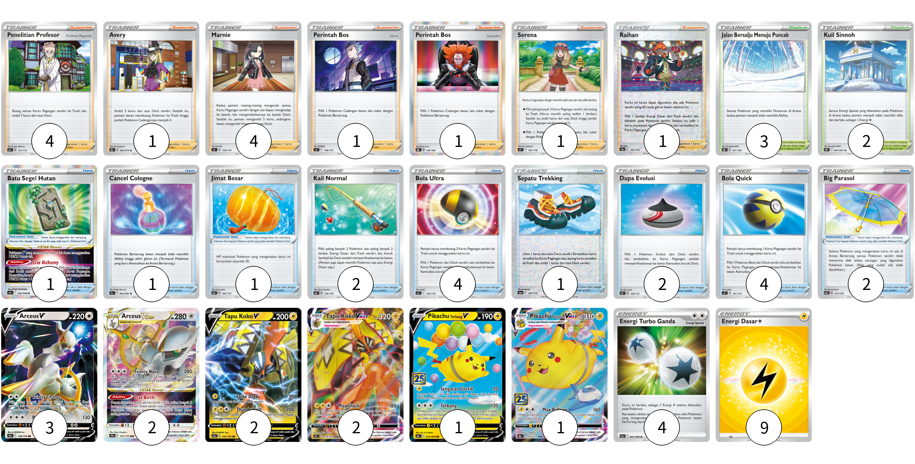 Decklist | Situs Web Pelatih