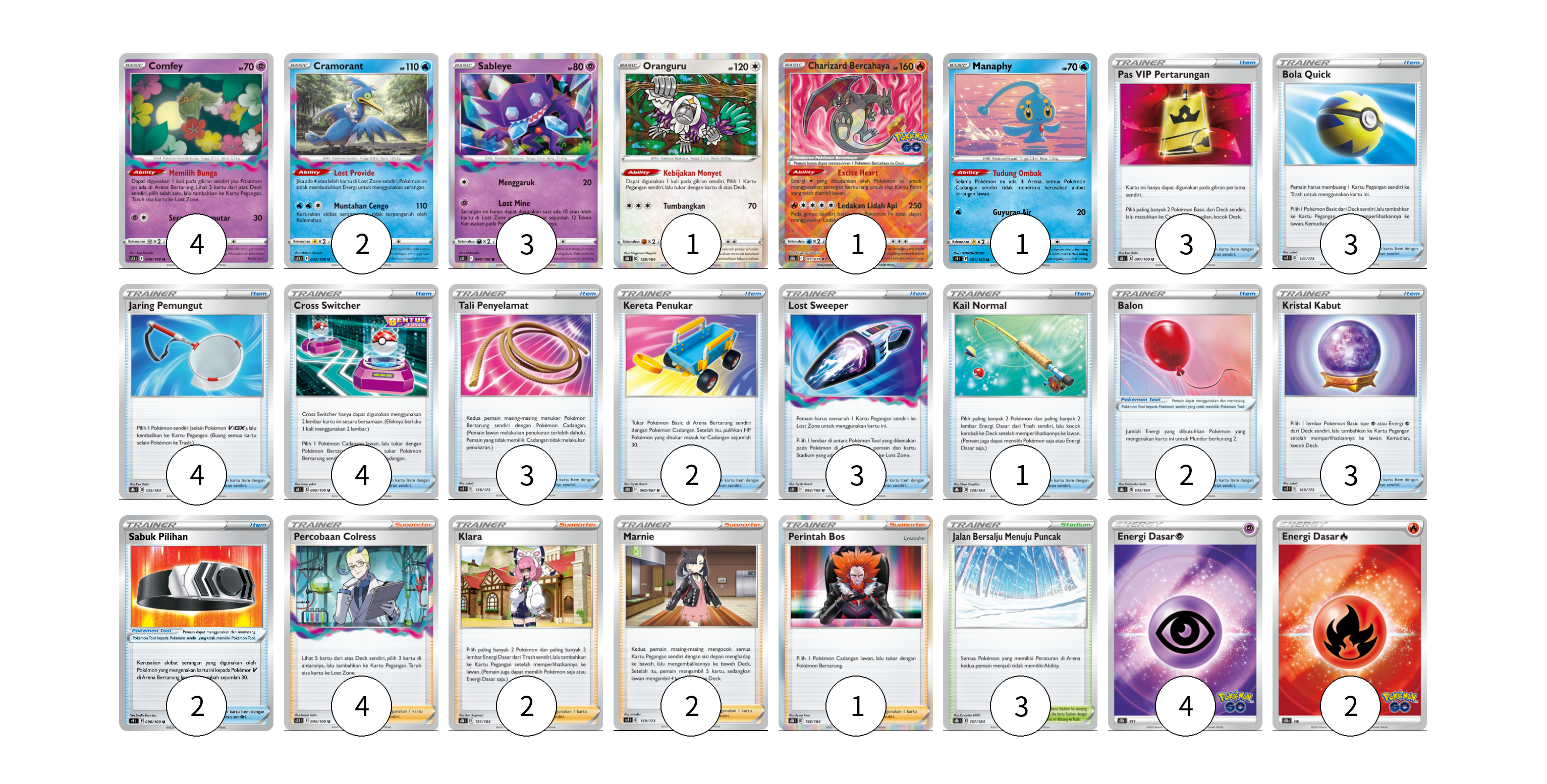 Decklist | Situs Web Pelatih